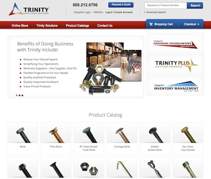 Trinity Launches New Catalog and eCommerce Website | Global Fastener News